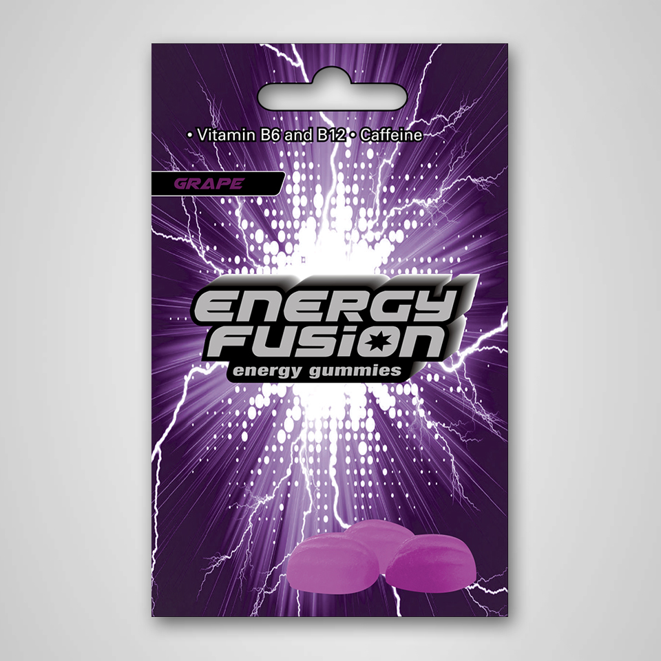 Grape Energy Fusion Gummies